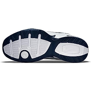 Nike Men's Air Monarch IV Cross Trainer, White/Metallic Silver, 6 X-Wide