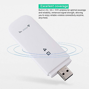 4G LTE Adapter, 4G LTE USB Wireless Network Adapter Pocket WiFi Router Mobile Hotspot Modem Stick