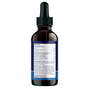 Rx Vitamins Liquid NutriCalm Cat & Dog Anxiety Relief - Dog Sleep Aid - Cat Calming Supplement - Dog Bark Control & Stress Relief - Salmon Flavor - 4 oz