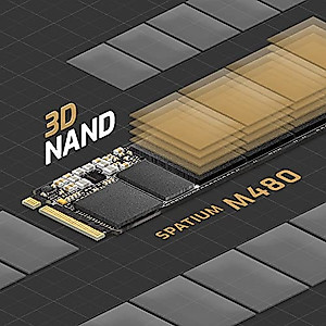 MSI SPATIUM M480 PCIe 4.0 NVMe M.2 1TB Internal SSD PCIe Gen4 NVMe 1.4 3D NAND 1400 TBW (SPATIUM M480 PCIe 4.0 NVMe M.2 1TB)