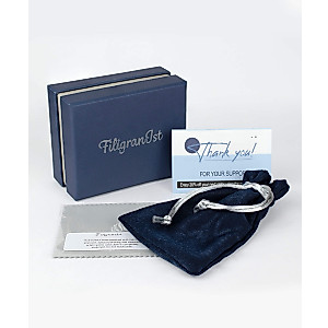 Filigranist 925 Sterling Silver Filigree Art Lace Embroidery Tulip Detailed Women Cocktail Ring with Rose Quartz Gemstone, Luxurious Gift Packed (Rose Quartz, 8)