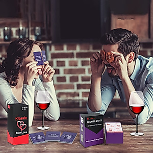 Klassia Romantic Games for Couples- Fun Conversation Cards for Better Relationship- Date Night Box- 160 Questions - Perfect Anniversary & Valentines Day Gifts for Couples