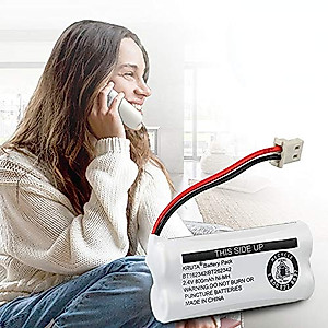 Kruta BT183342/BT283342 BT162342/BT262342 Cordless Phone Battery, Compatible with AT&T VTech Cordless Phone Batteries BT183342/BT283342 BT162342/BT262342 CS6709 CS6609 CS6409 BL102-3 (Pack of 4)