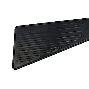 NAHANCO Extra-Long Stockroom Rail Divider with Straight Body, 21 ½” L - Black