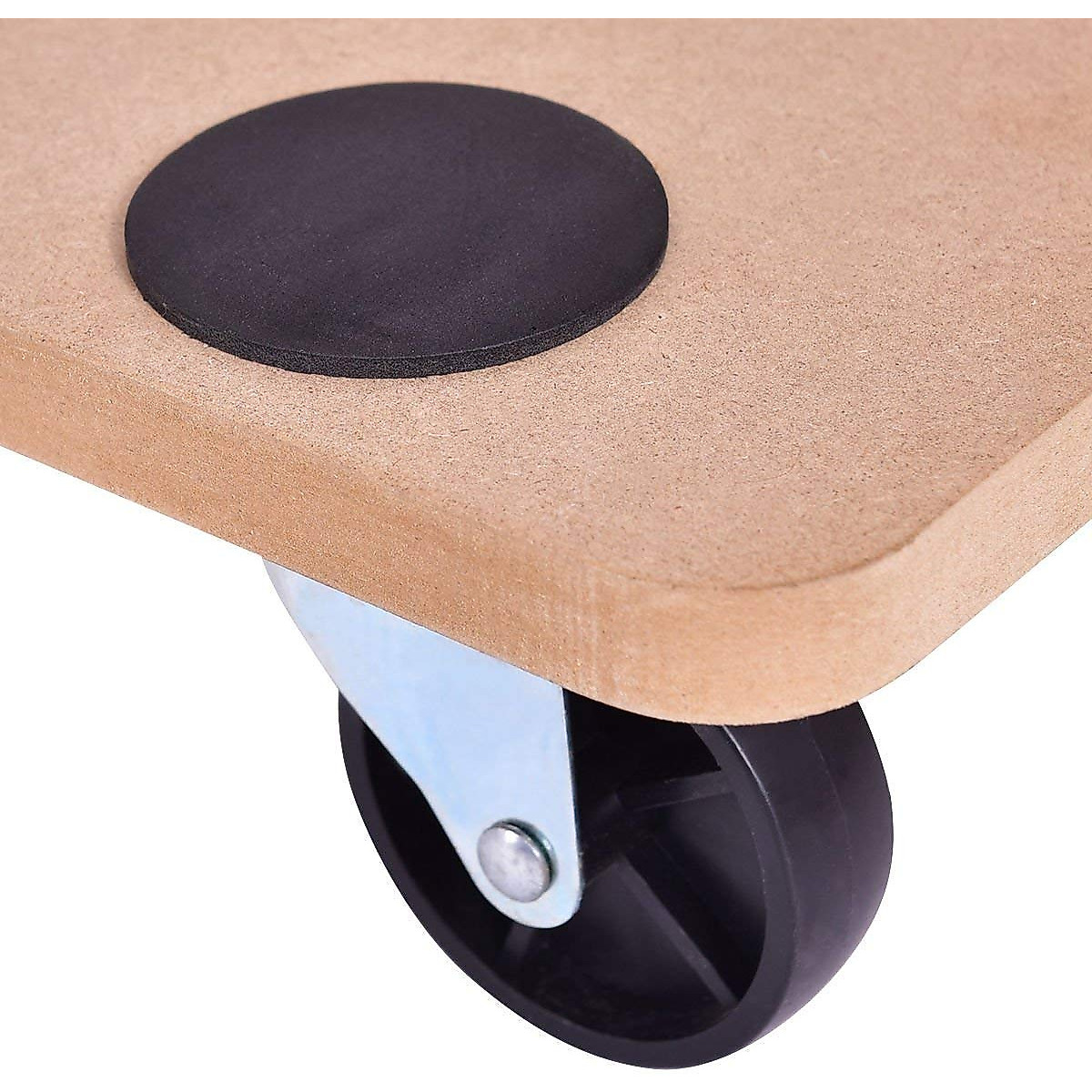 Casart Wooden Board Dolly, Moving Carrier with 4 Wheels