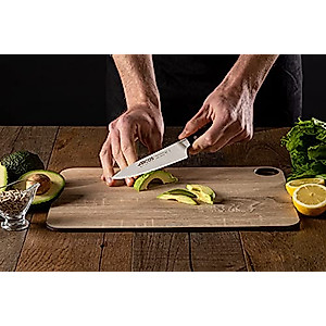 ARCOS Chef Knife 6 Inch Stainless Steel. Professional Kitchen Knife for Cooking. Ergonomic Polyoxymethylene Handle and 150 mm Blade. Series Manhattan. Color Black