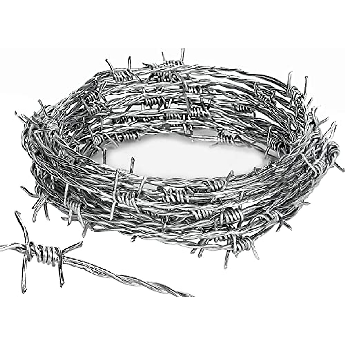 Barbed Wire Roll - Razor Barbed Wire Fence for Outdoor, Repellent and ...