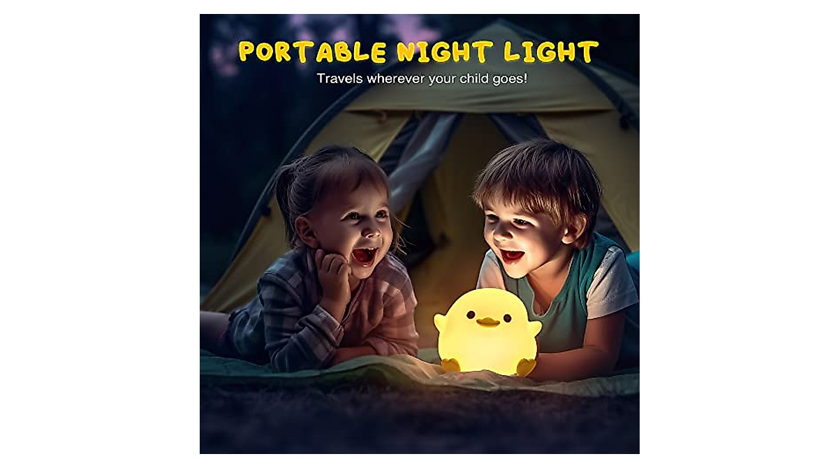 UneeDe LED Cute Bean Duck Night Light for Kids Rooms