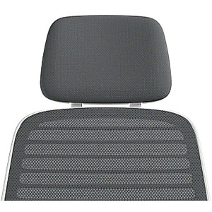 Steelcase Series 1 Headrest ONLY, Graphite Frame with 3D Microknit Fabric (Nickel)
