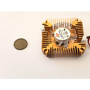 2 Pieces copper 12v 55mm 2PIN Aluminum Cooling Fan Heatsink Cooler VGA CPU A8