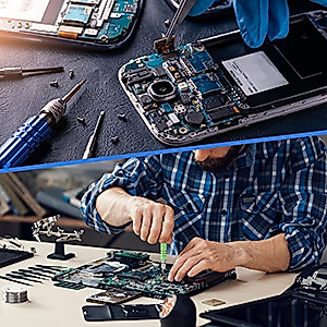 VSINSOUL 13 in 1 Glasses Screwdriver, Eyeglass Repair Kit with 10 Magnetic Screwdriver Tips, Multifunctional Eye Glass Repairing Kit for Eyeglass Sunglass Watch Phone Laptop Jewelry Electronic