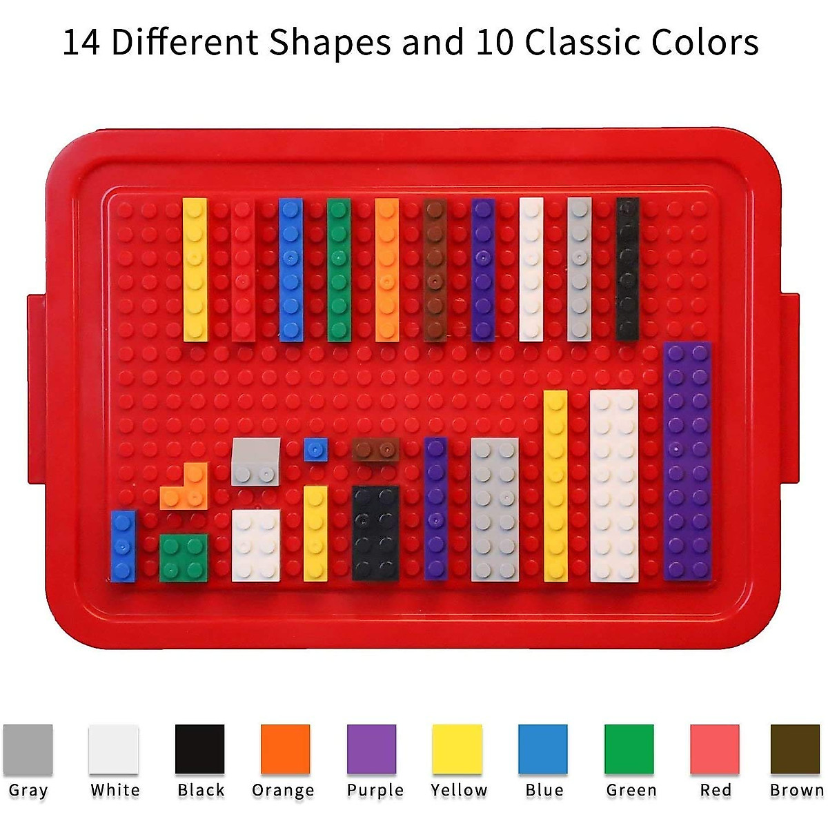 burgkidz Building Bricks 568 Pieces Toys, Classic Building Blocks Includes Wheels, Door, Window, Compatible Bulk Block with Storage Box and Baseplate, STEM Educational Gift for Kids 3+ Year