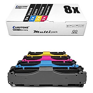 Eurotone 8X Remanufactured Toner for HP Laserjet Enterprise 700 Color MFP M 775 z Plus Replaces CE340A-43A 651A