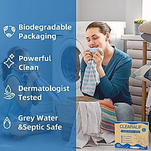 Laundry Detergent Sheets 3 Pack Up to 180 Loads, Fresh Linen - Great For Travel, Apartments, Dorms, No Plastic, Sustainable, Biodegradable-New Liquid-Less Technology - Lightweight