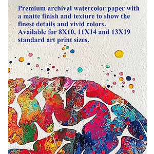 Dignovel Studios Unframed 8X10 She believed she could, so she did Inspirational Quotes Watercolor Art Print Poster dnc40