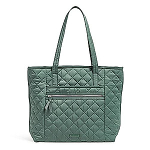 Vera Bradley Women's Performance Twill Tote Bag, Olive Leaf, One Size