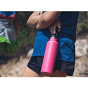 Simple Modern Ascent Handle Lid - Fits All Ascent and Hydro Flask Standard Mouth Water Bottle Sizes - Leak Proof, Double Wall Insulated - Black