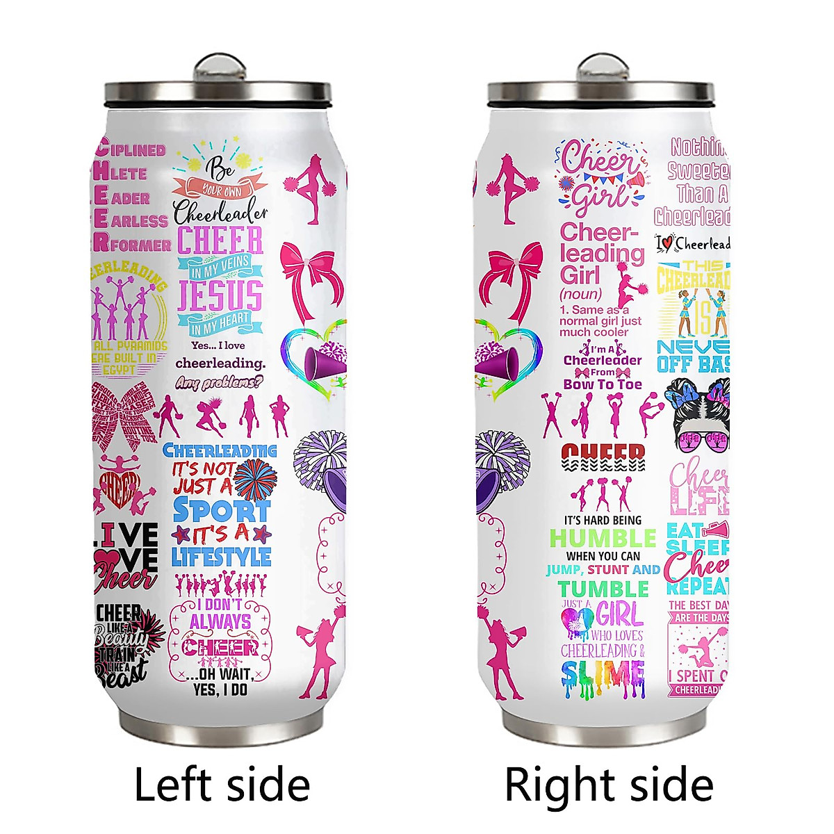 YOPIGOT Cheerleader Tumbler Gifts,Cheerleader Gifts For Girls Women,Cheerleading Gifts,Cheer Gift Ideas,Cheer Gifts,Cheer Girl Gifts,Gifts For Cheerleader Stainless Steel Tumbler 17oz