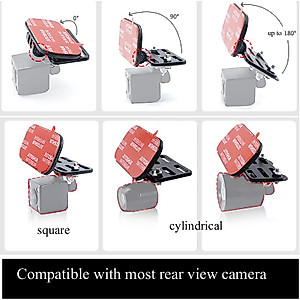 JUTOSHUR Car Rear Camera Holder Rear Window Windshield Bracket for Most Rear Camera Dash Cam