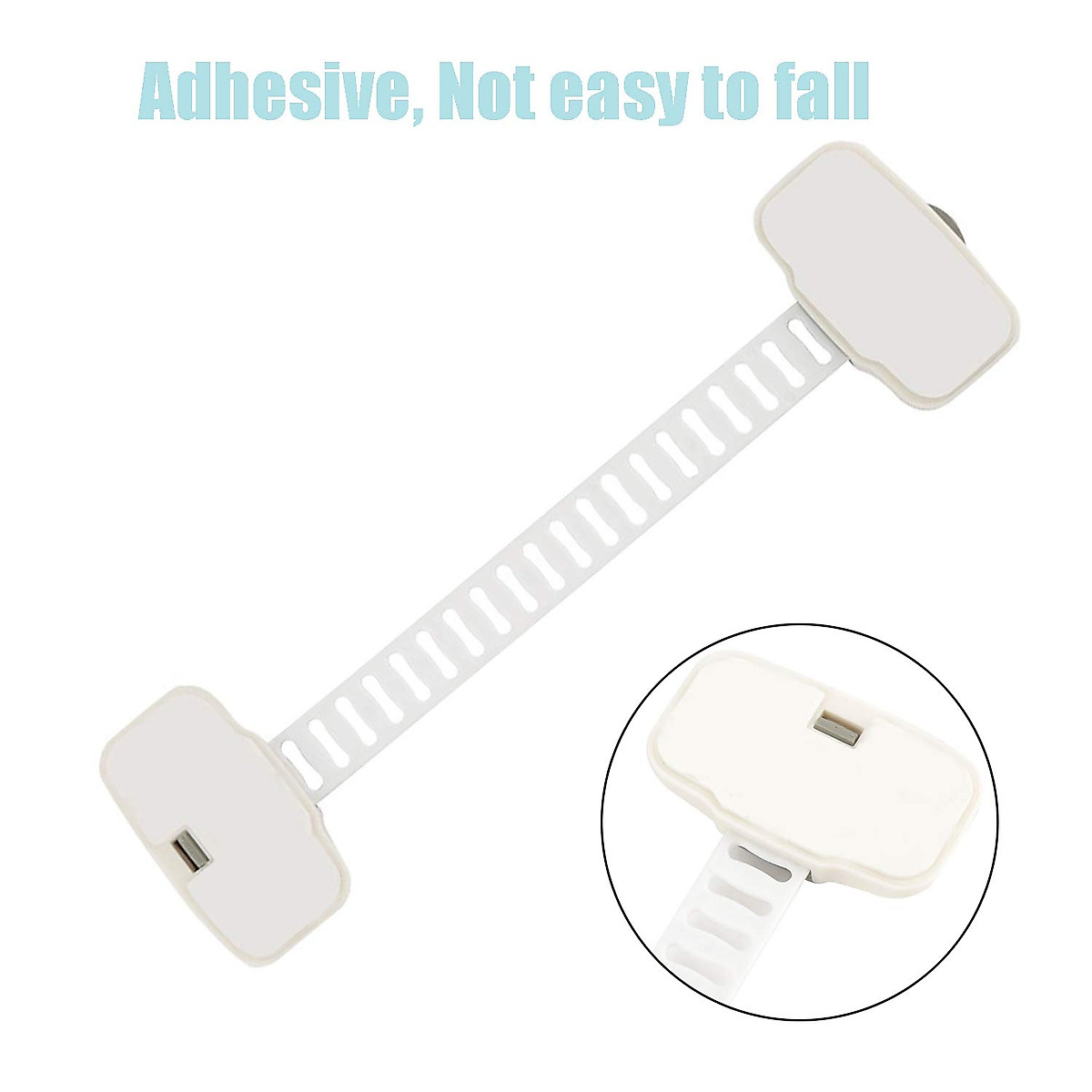 Child Safety Locks, Adjustable S Latches to Cabinets, Drawers, Cupboard, Oven, Fridge, Closet, Seat, Door, Window, No Tools or Drilling Required (Green)