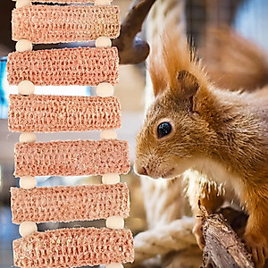 POPETPOP Hamster Arch Bridge Parrot Toys Rabbit Toys Bunny Toys Corncobs Hamster Ladder Wear-Resistant Chinchilla Plaything Parrot Bites Toy Small Pet Ladder Toy Corn Cob Molar Hamster Cage