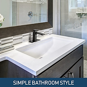 Black Bathroom Faucet Single Handle Bathroom Sink Faucet with Pop-up Drain and Deck Plate Rv Lavatory Vessel Faucet Basin Mixer Tap