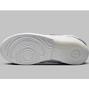 Nike mens Air Force 1 Mid React Shoes, White/Black-yellow Ochre, 9.5