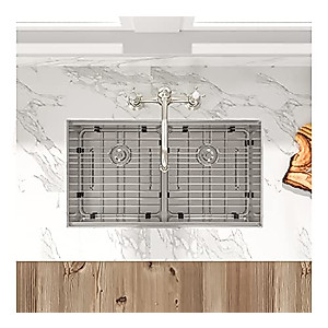 30 Kitchen Sink Double Bowl - Sarlai 30 x 19 inch Undermount Sink Stainless Steel 16 Gauge Two Basin Low Divider 50/50 Under Counter Deep Kitchen Sinks with Accessories