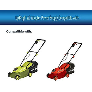 UpBright 29V AC Adapter Compatible with SunJoe MJ401C MJ401C-XR MJ401C-XR-SJB MJ401C-Pro 28V Battery Cordless Electric Lawn Grass Mower MJ401C-CHRG Sun Joe HYCH0302900900U 0.9A Power Supply Charger