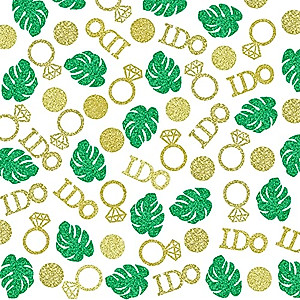 200Pcs Palm I Do Bachelorette Confetti, Bachelorette Tropical Party Decorations,Tropical Bachelorette Table Confetti Bachelorette Party Supplies Bachelorette Palm Table Decor