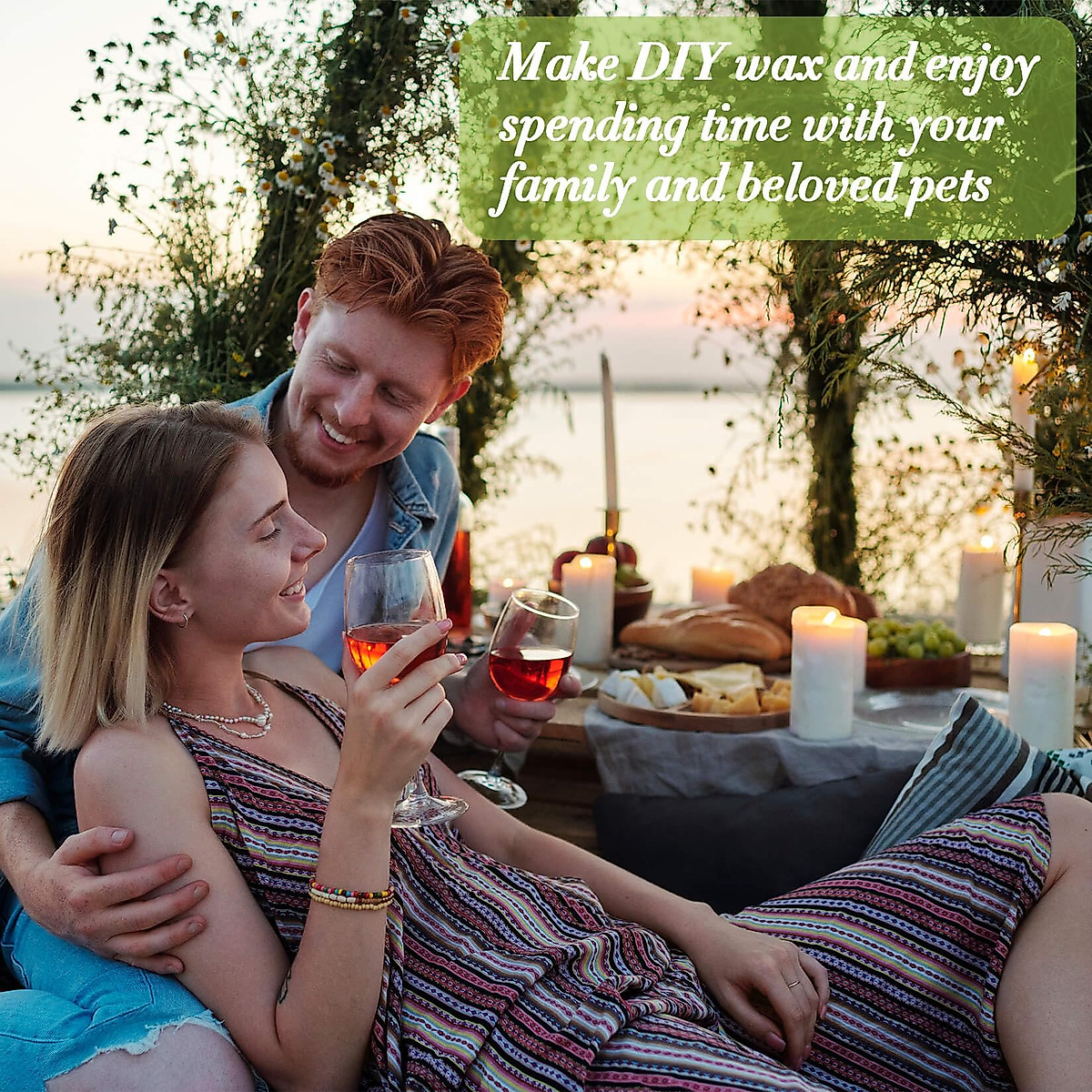 Sukh Soy Wax Flakes for Candle-Making - Natural Soy Wax Pure Soy Wax Candle Making Soy Wax Chips Candle Making Wax Supplies for Candle Making Container Candles, (880, Grams)