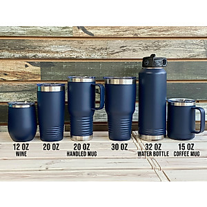 50th Birthday Gifts for Women Men - 12 oz Navy Blue Stemless Wine Tumbler - 50th Birthday Decorations - Birthday Gifts for 50 Year Old Man Dad Grandpa - Funny 50th Birthday Idea Presents for Women