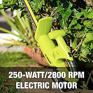 Sun Joe 24V-HT18-LTE 24V 2.0Ah 18-in Cordless Handheld Hedge Trimmer 5/8" Cutting Capacity, Blade, Kit (w/ 2.0 Ah Battery + Quick Charger)