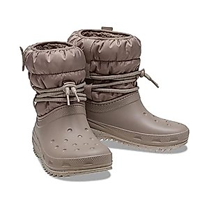 Crocs Women's Classic Neo Puff Luxe Winter Boots Snow, Mushroom, Numeric_10