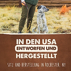 Mighty Paw Braided Leather Dog Leash - Heavy Duty Genuine Pet Lead - Soft Handle - Strong Metal Swivel Clip - Leather Braided Leash for Large Dogs - Dog Leashes Leather - 6’ Standard/Brown