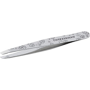 Tweezerman Studio Collection Stainless Steel Regency Finish Collection Slant High Definition Brows