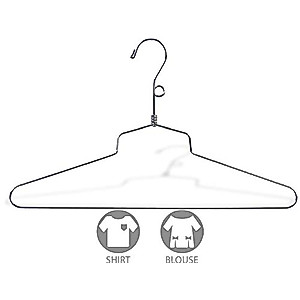 Petite Chrome Metal Swivel Salesman Hanger with Loop on Neck in 16" Length X 1/8" Thick, Box of 100