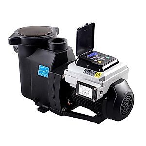 BLUE WORKS 1.5HP Variable Speed Pool Pump, Inground Swimming Pool Pump, 230V, 2 Years USA Warranty, BLPVS2015P
