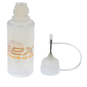 Apex RC Products 15ml / .5oz Oil/Fluid Dropper Plastic Bottle W/Needle Tip - 5 Pack #2102