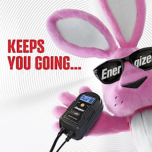 ENERGIZER 4-Amp 6V/12V Auto Charger, 9-Step Smart Battery Maintainer, Trickle Charger w/ LCD Display