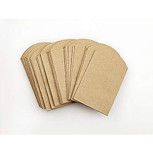 50 Mini Kraft Paper Bags - 4" x 2.5" Party Favor Bags, DIY Craft Supplies