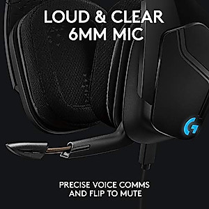 Logitech G635 DTS, X 7.1 Surround Sound LIGHTSYNC RGB PC Gaming Headset