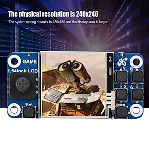 1.54in LCD Display Touch Screen Mini Game Console Screen Board Module for Raspberry Pi 2B/3B+/Zero W