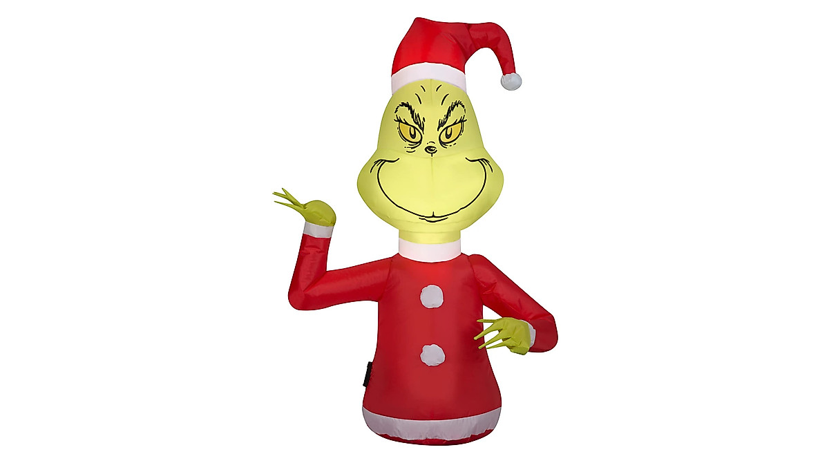 Grinch Car Buddy Inflatable Christmas Decoration