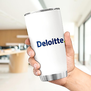Tumbler Deloitte Steel Travel Office Iced Tea Coffee Stainless Hot 20 30 Oz Insulated