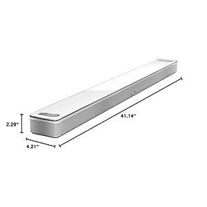Bose Smart Ultra Soundbar, Surround Sound System for TV, Dolby Atmos Soundbar for TV Plus Alexa and Google Voice Control, White
