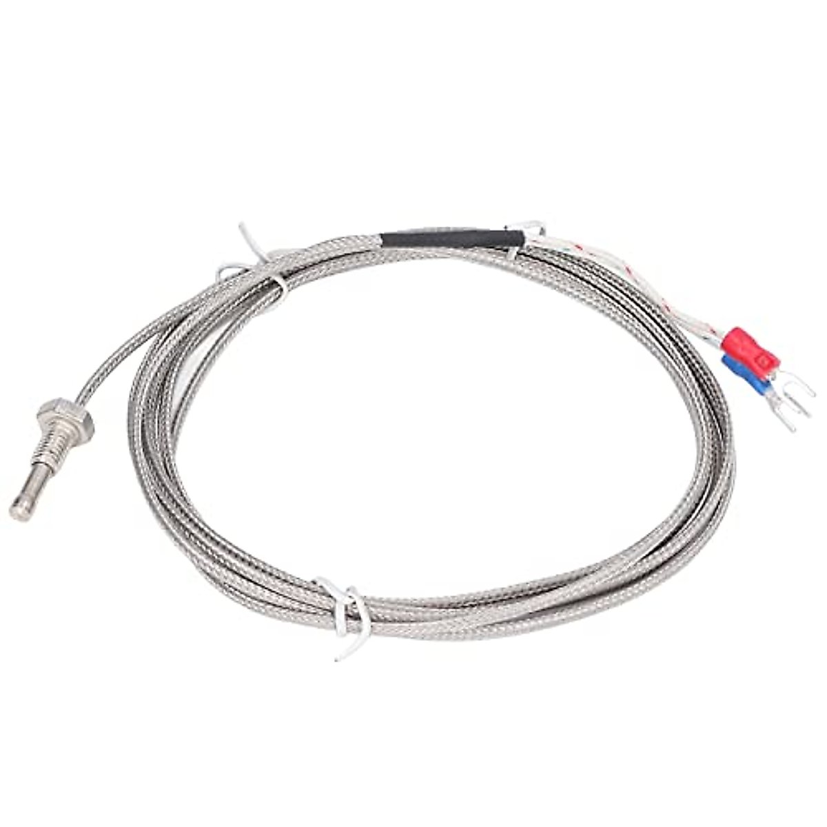 Screw Probe Temperature Sensor J Type Thermocouple 2 Meters Cable Temperature Range: 0~750℃ WRNJ-M6