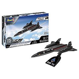 Revell Easy-Click 03652 Lockheed SR-71 1:110 Scale Unbuilt/Pre-Coloured/Click-Together (Non-Glue) Plastic Model Kit