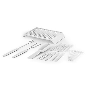 Eternal Living Chocolate Melting Pot Kit | Electric Chocolate Maker for Home Made Candy Butter Cheese with Forks Spatulas Molds Drying Rack, White