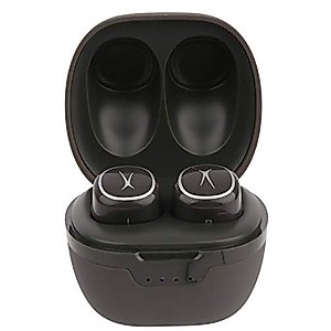 Altec Lansing NanoPods - Truly Wireless Earbuds with Charging Case, TWS Waterproof Bluetooth Earbuds with Touch Controls for Travel, Sports, Running, Working (Charcoal Grey)